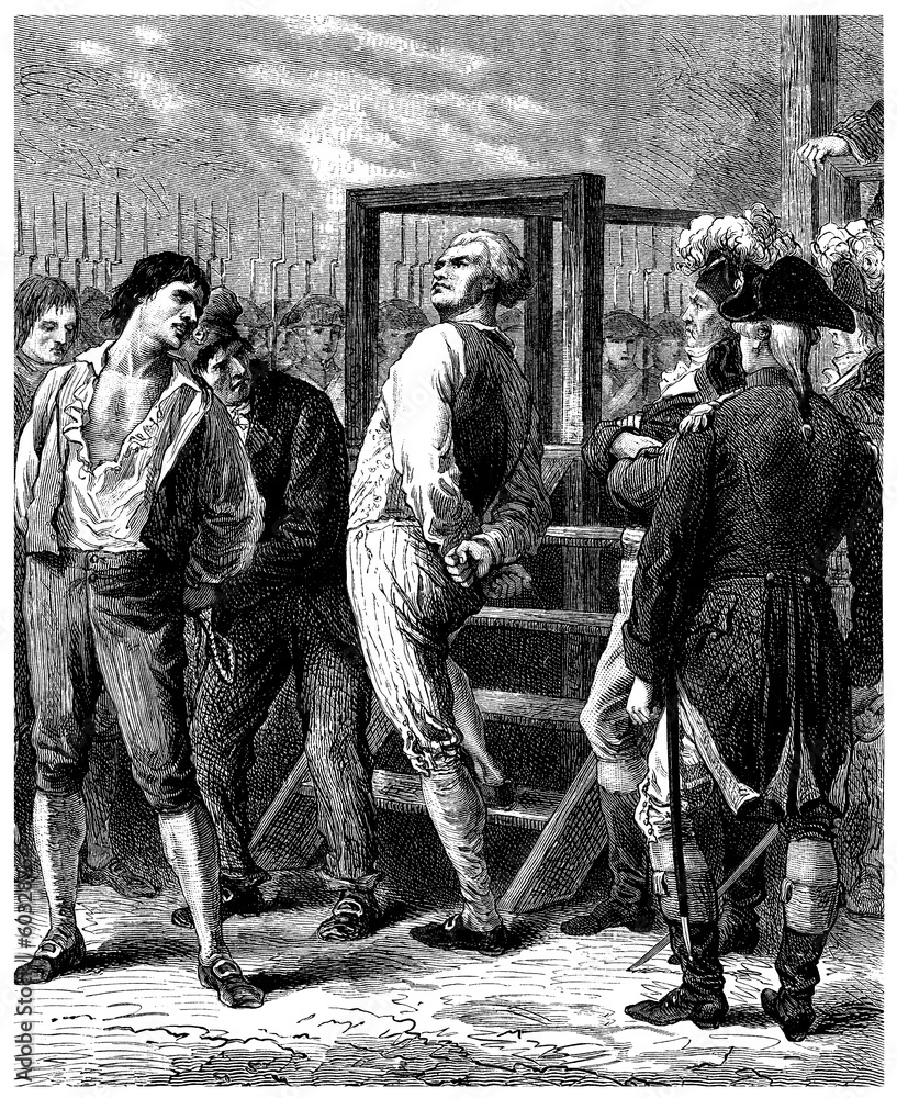 Poster French Revolution : Condamned to Guillotine - end18th century ...