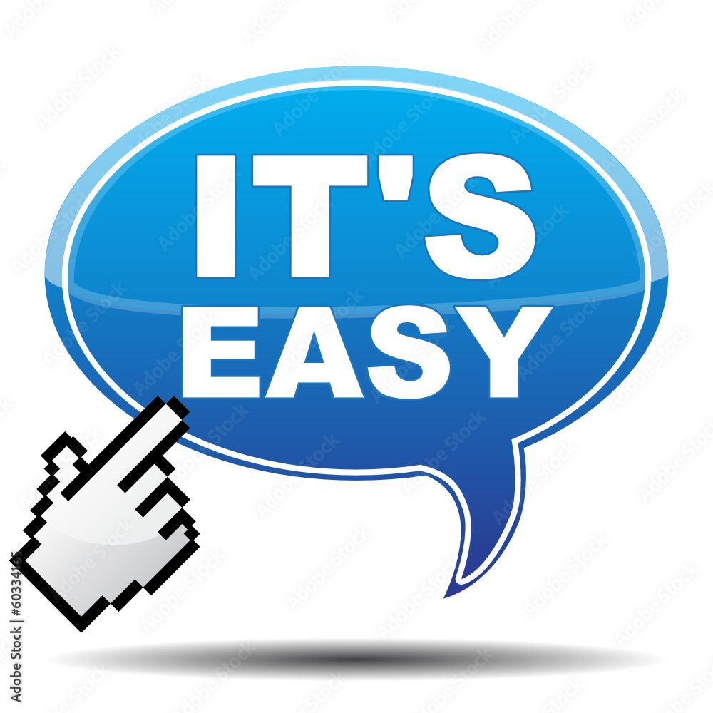 EASY ICON Stock Vector | Adobe Stock