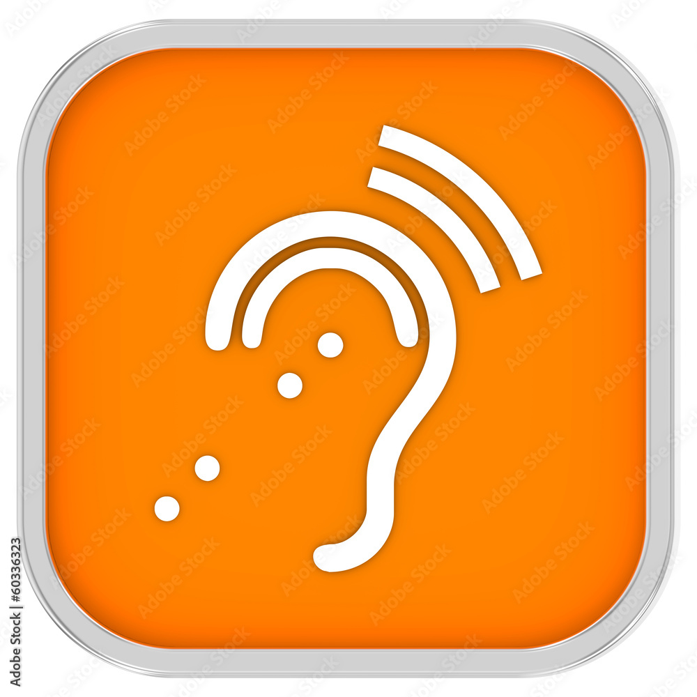 Assisted Listening System Sign Stock Illustration | Adobe Stock