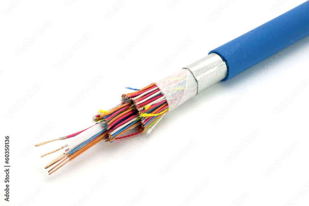 Demo model of a cable that shows how it is constructed. Stock Photo ...