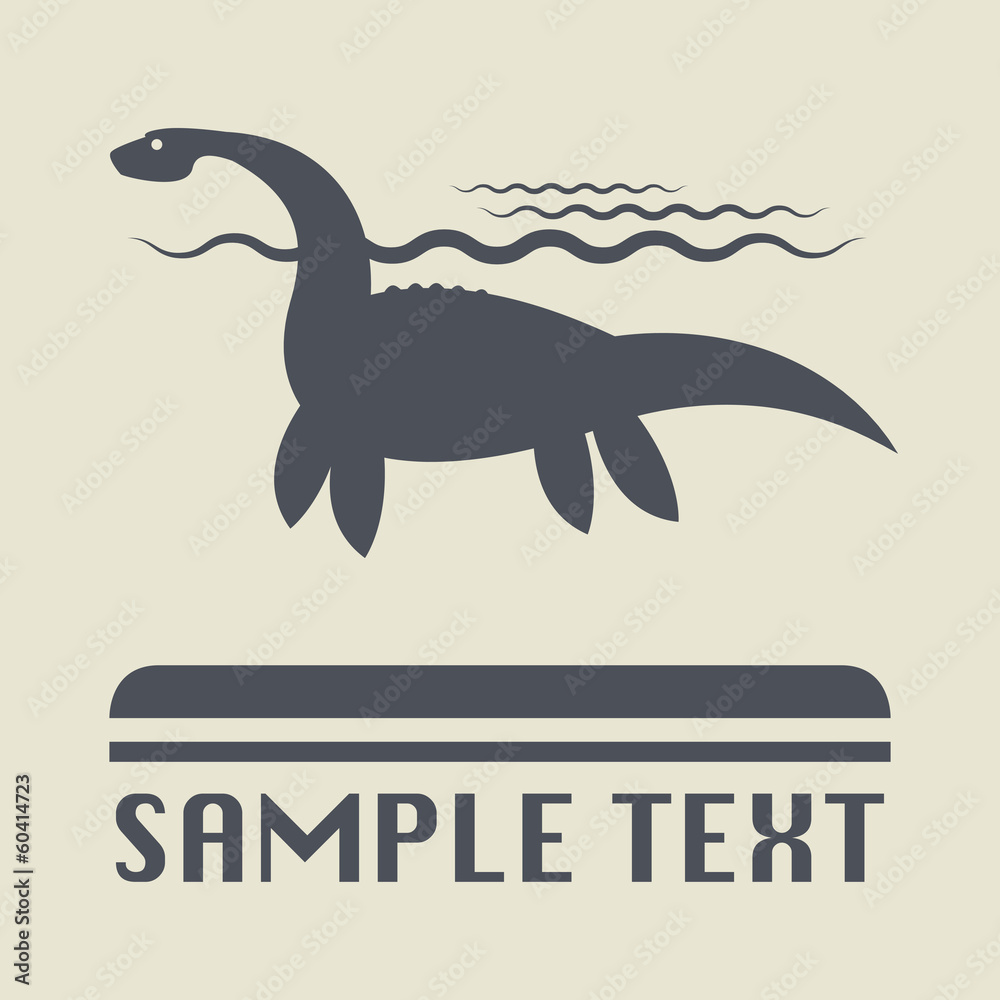 Dinosaur icon or sign, vector illustration Stock Vector | Adobe Stock