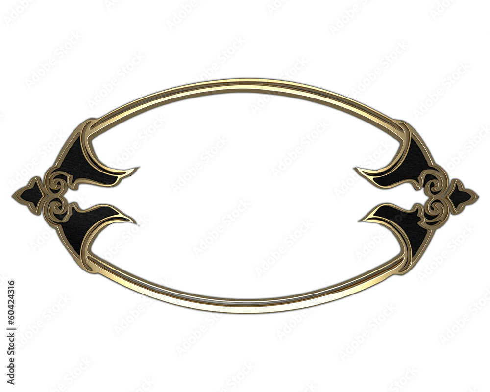 Gold nameplate on a white background. Design element Stock Illustration ...