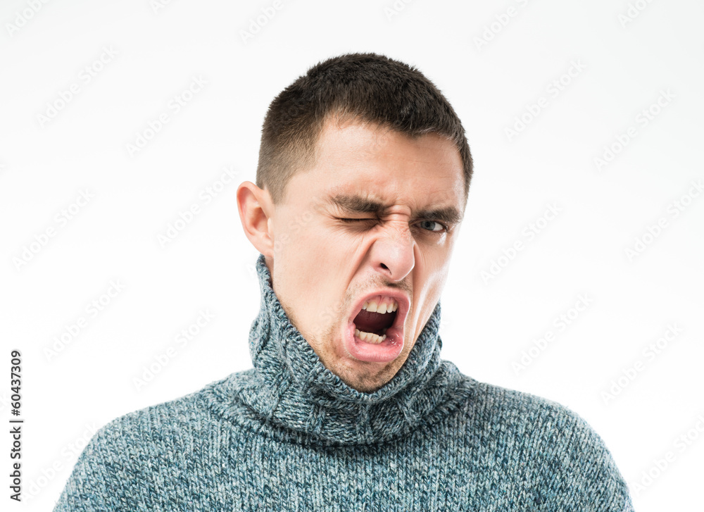 mad man Stock Photo | Adobe Stock