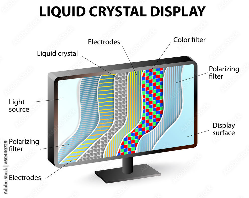 Cross-section of an LCD display Stock Vector | Adobe Stock Cross-section of an LCD display Stock Vector | Adobe Stock