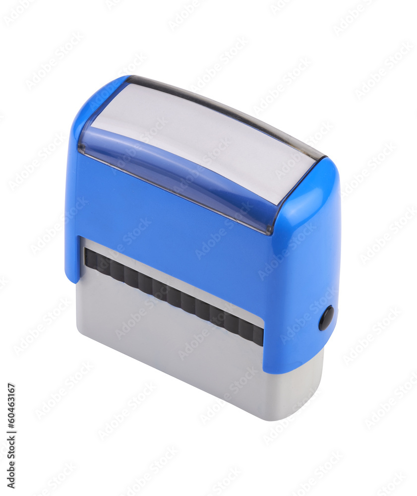 Automatic stamp tool isolated on white (path) foto de Stock | Adobe Stock