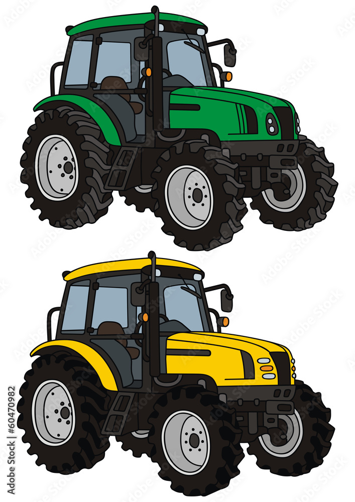 tractor Stock Vector | Adobe Stock