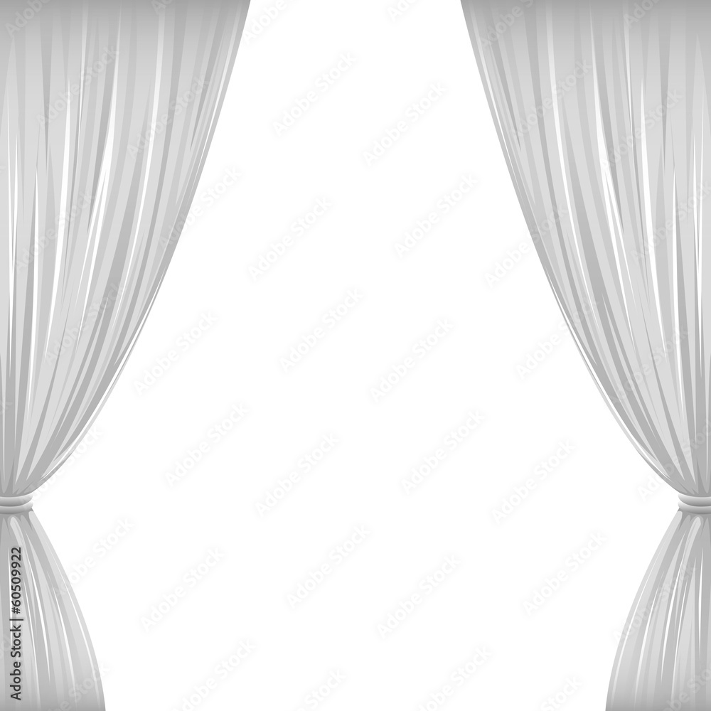 White Drapes Stock Vector | Adobe Stock