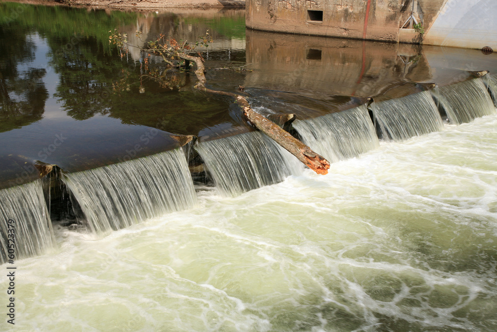 Little dam in Ratiborice, Czech Republic Stock Photo | Adobe Stock