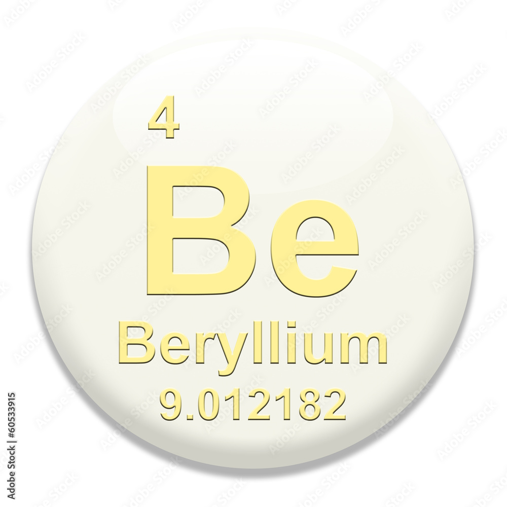 Periodic Table Be Beryllium Stock-Illustration | Adobe Stock