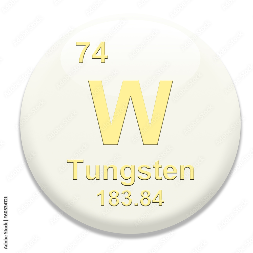 Periodic Table W Tungsten Stock Illustration | Adobe Stock