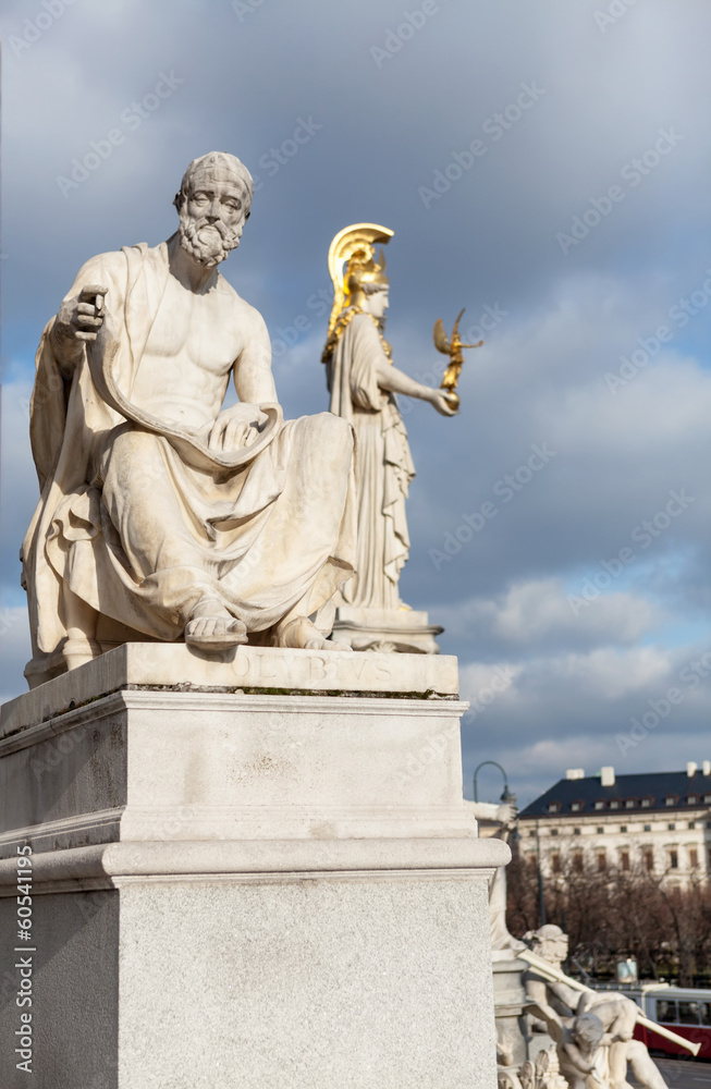 Polybius Statue at Parliament in Vienna - Austria Stock Photo | Adobe Stock