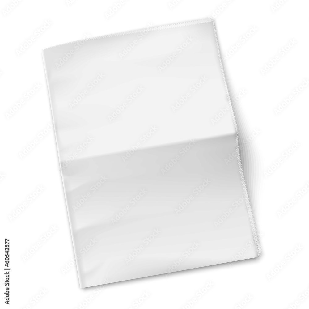 Blank newspaper template on white background. Stock Vector | Adobe Stock