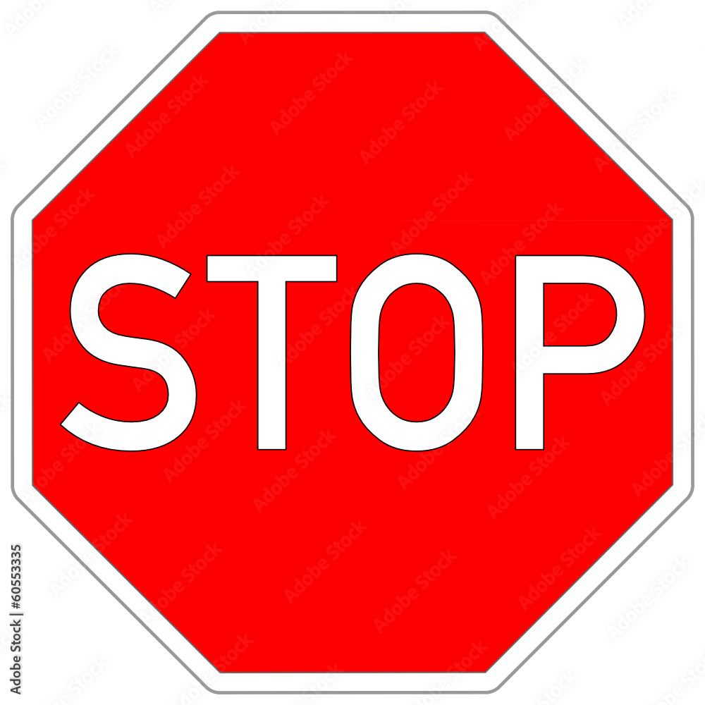 Stop Schild #140121-svg17 Stock-Vektorgrafik | Adobe Stock