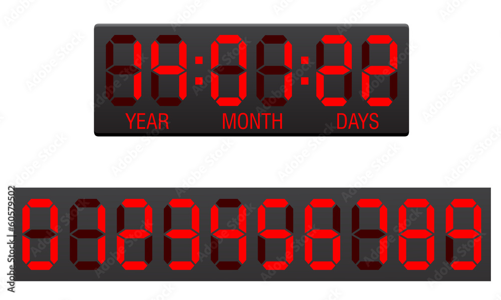 scoreboard digital countdown timer vector illustration Stock Vector ... scoreboard digital countdown timer vector illustration Stock Vector ...