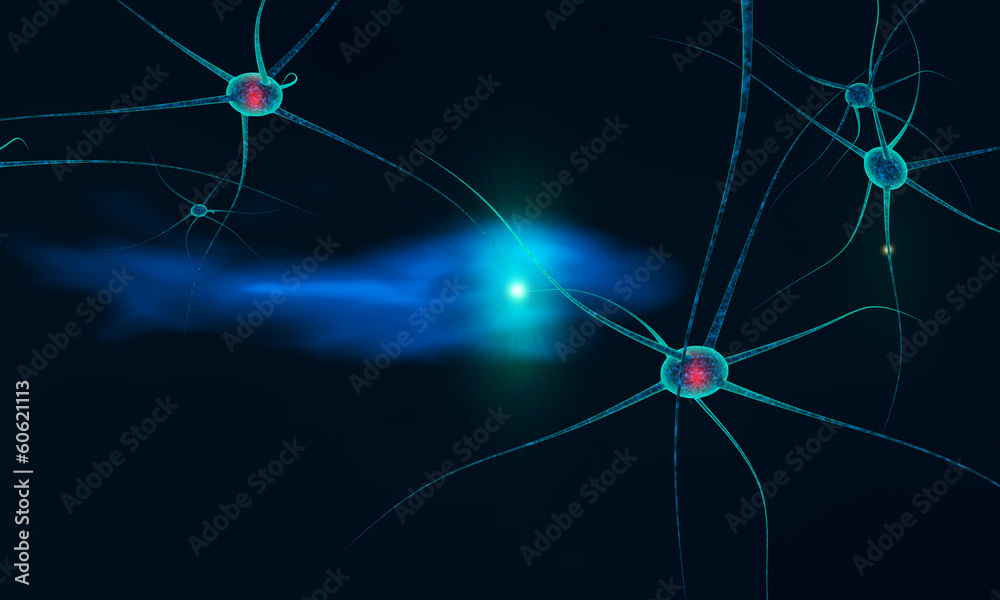 communication between neurons Stock Illustration | Adobe Stock