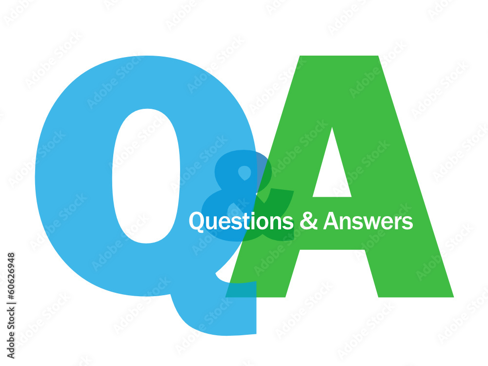 "Q&A" Letter Collage (questions and answers information help) Stock ...