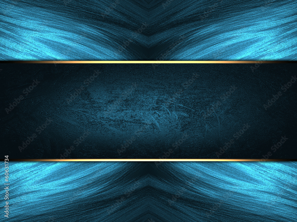 Blue background with a blue sign with gold trim. Design template Stock ...