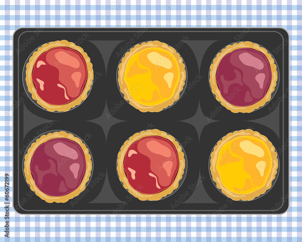 jam tarts Stock Vector | Adobe Stock