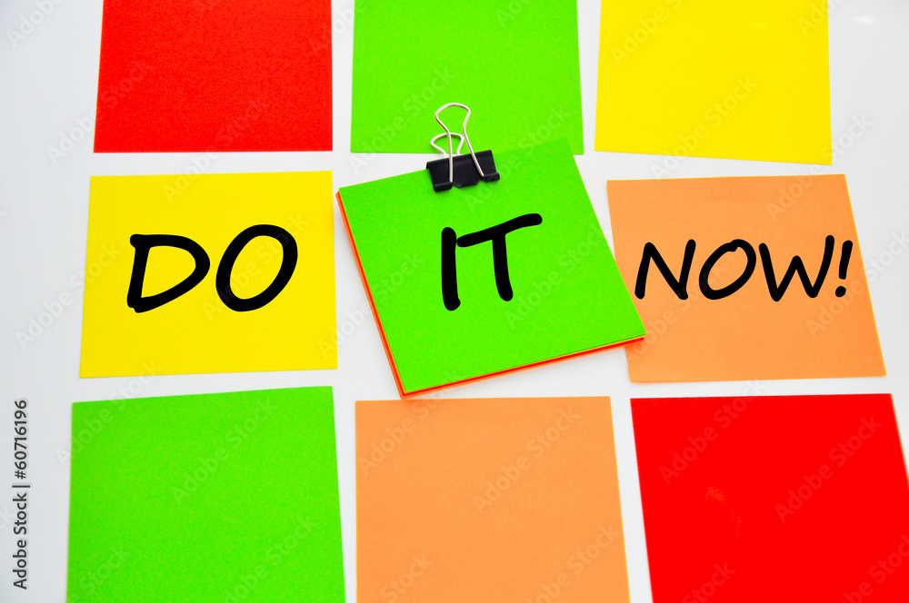 Do it now Stock Photo | Adobe Stock