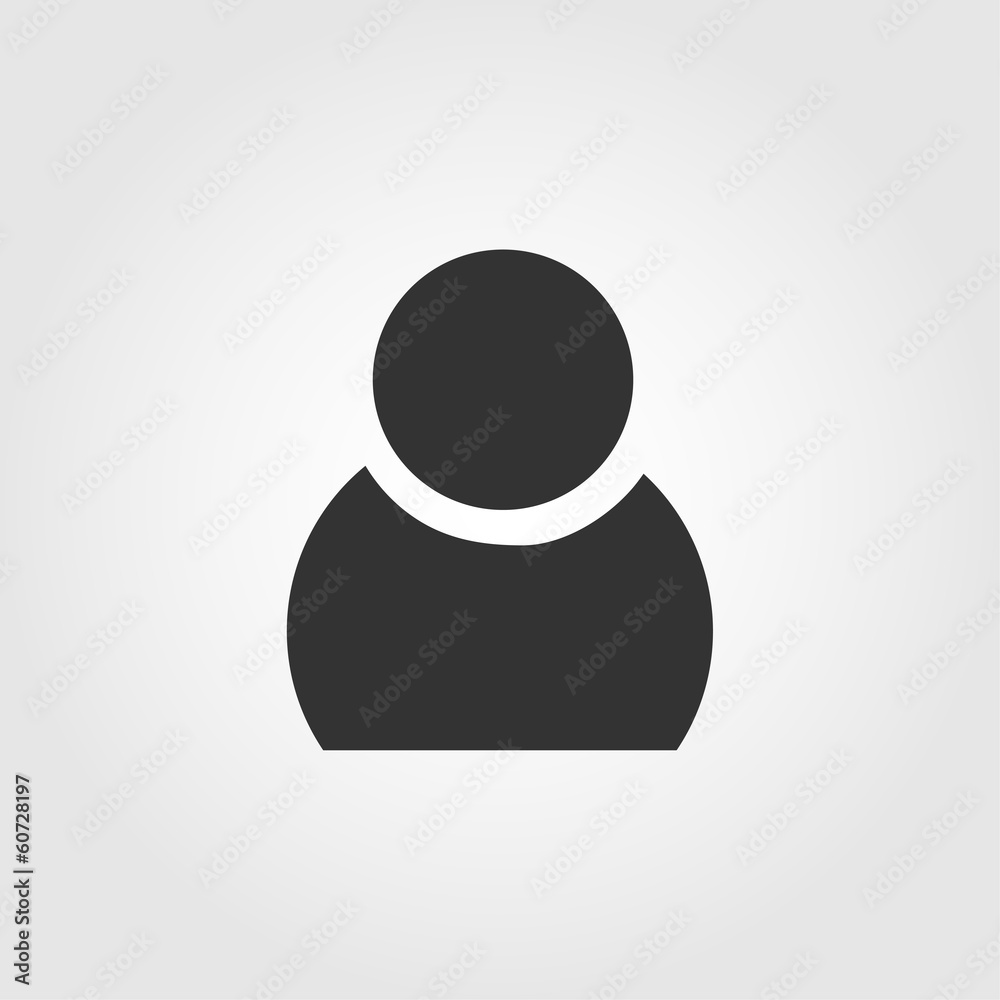 User man icon, flat design Stock Vector | Adobe Stock