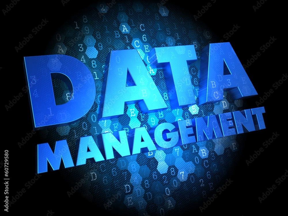 Data Management on Dark Digital Background. Stock Illustration | Adobe ...