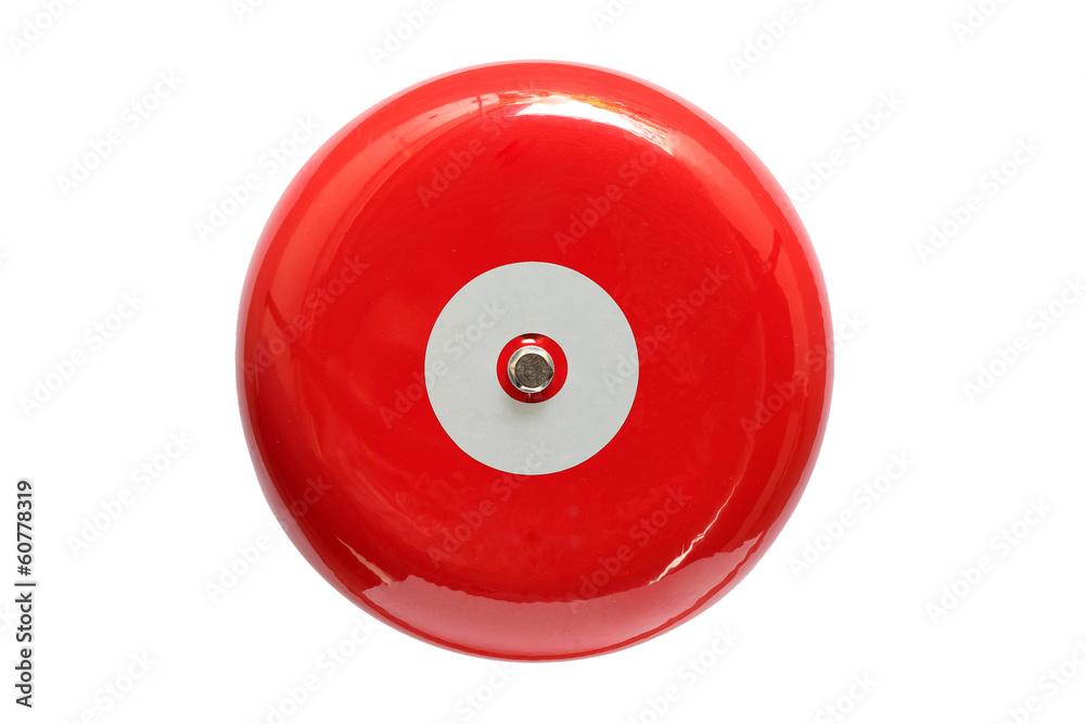 Red fire alarm isolated on white background Stock Photo | Adobe Stock