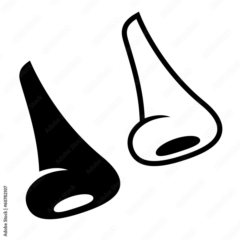 vector human nose symbols Stock Vector | Adobe Stock