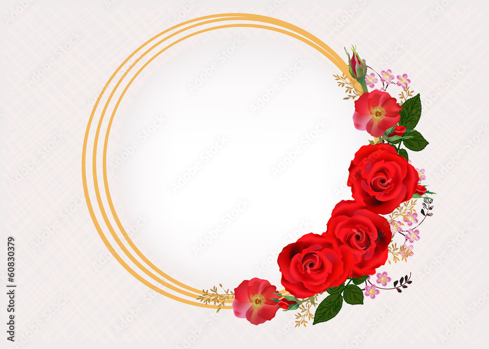 Red Rose Flower Frames