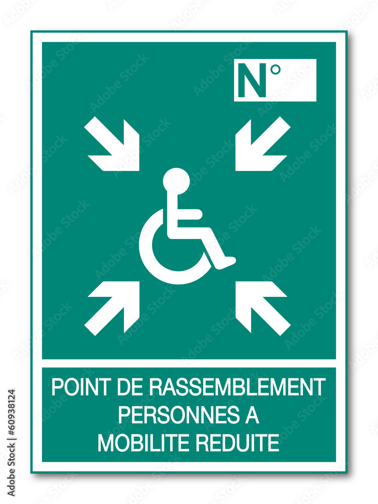 Panneau Point de rassemblement. Stock Vector | Adobe Stock
