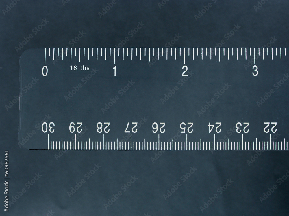 Imperial and metric ruler Stock Photo | Adobe Stock