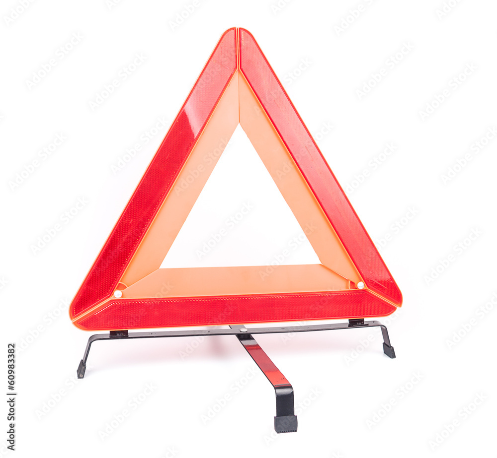 Car emergency sign isolated on white background Stock Photo | Adobe Stock