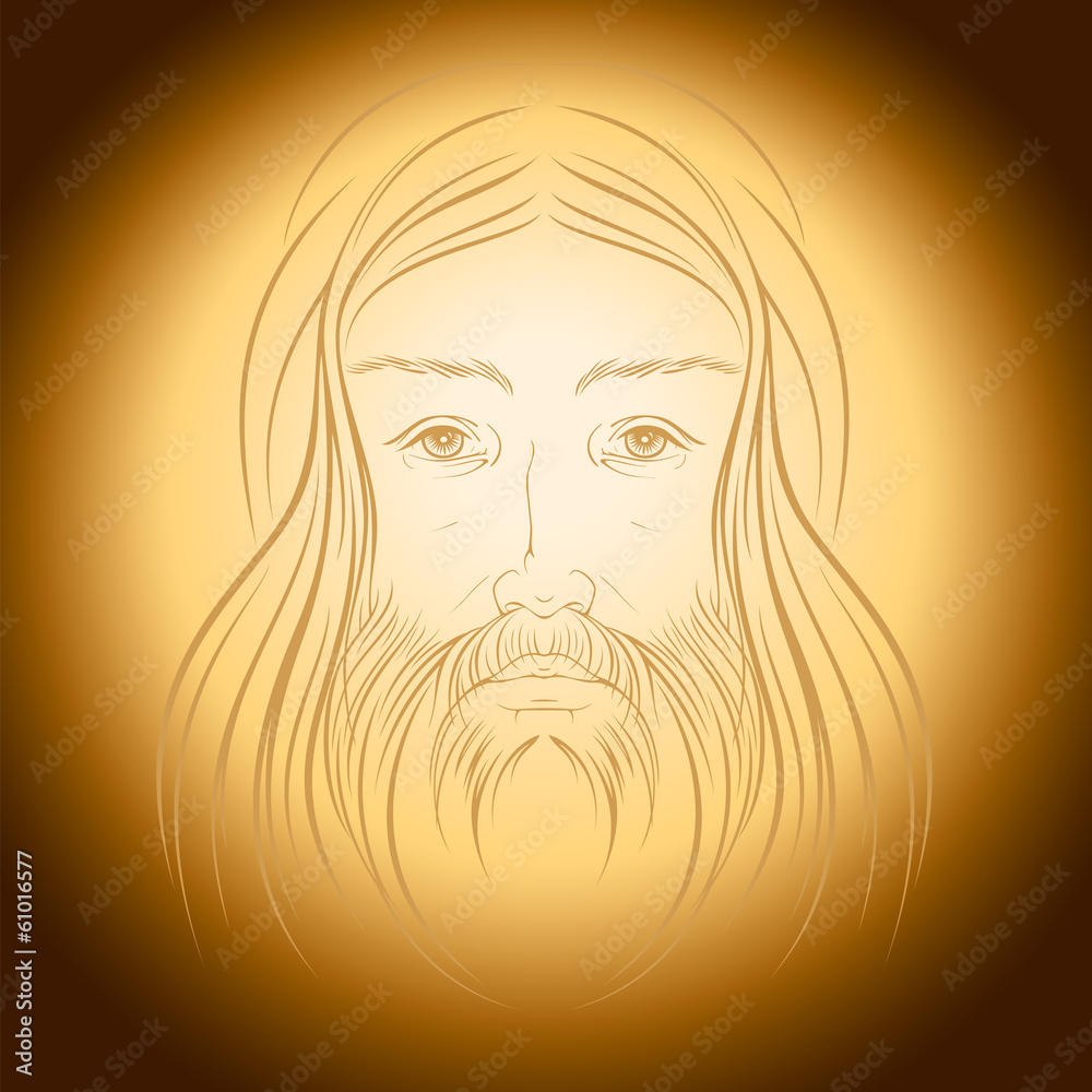 Jesus Christ gloria shine light vector illustration Stock Vector ...
