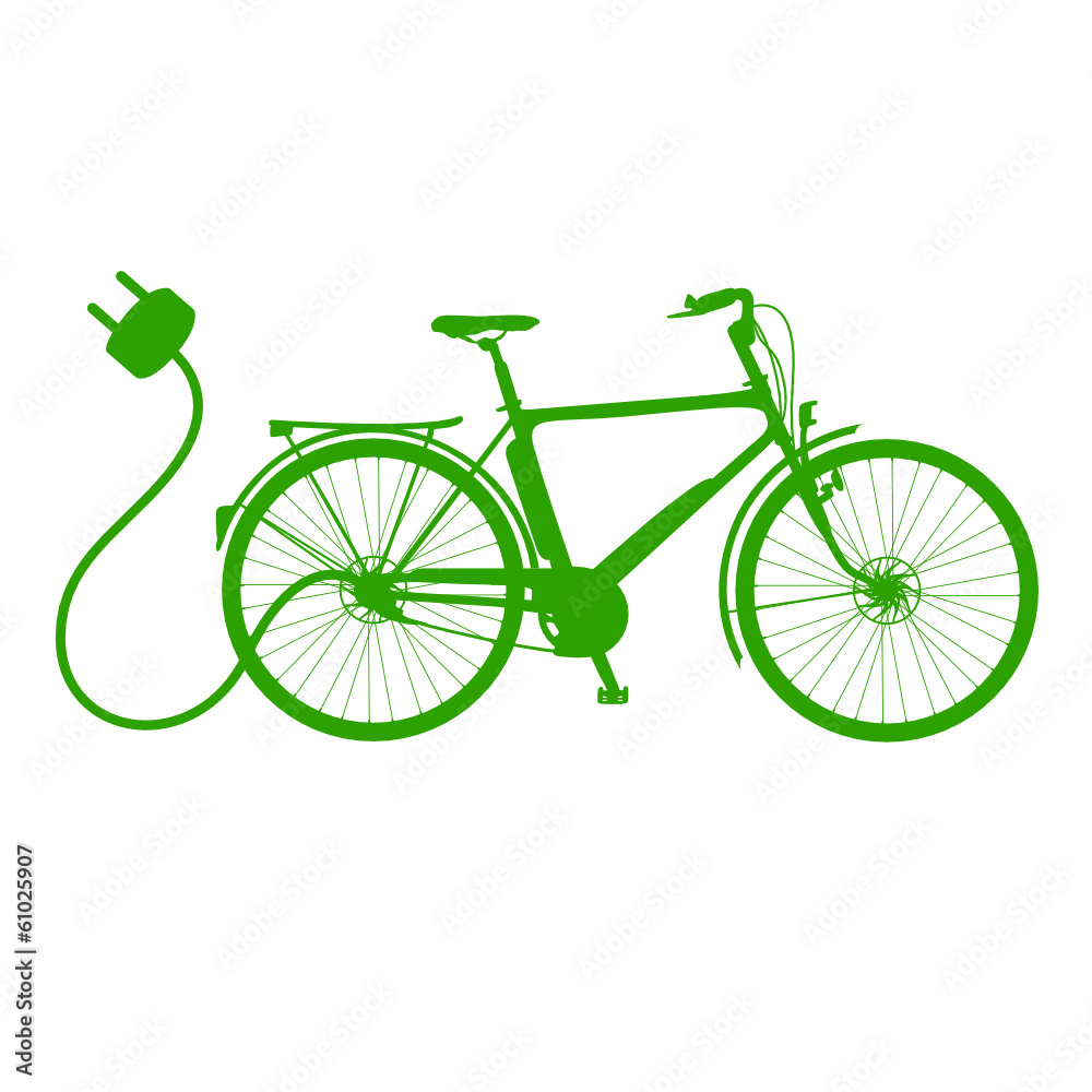 E-bike Vektor Silhouette - Stock - GamesAgeddon