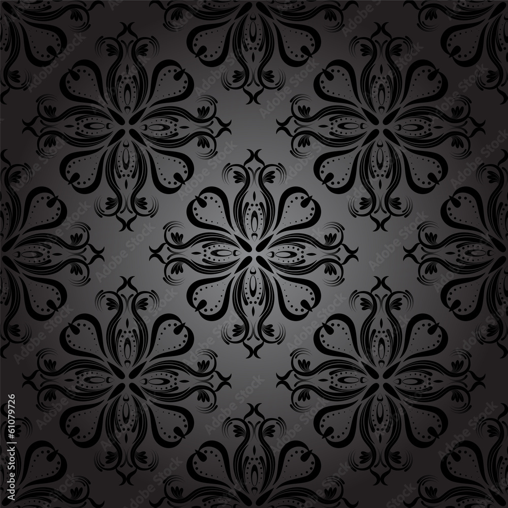 seamless dark wallpaper Stock Vector | Adobe Stock