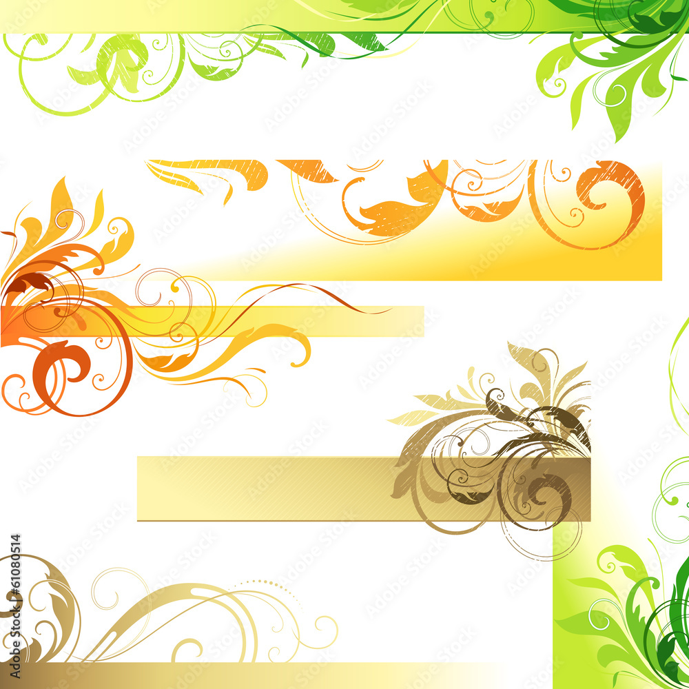 Scroll Design Set Stock Vector | Adobe Stock