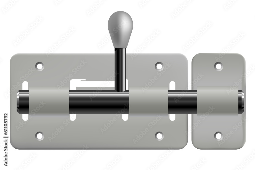 Vector illustration of latch isolated on white background Stock Vector ...