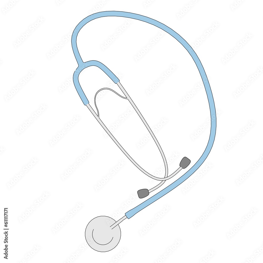 cartoon image of stethoscope tool Stock Illustration | Adobe Stock