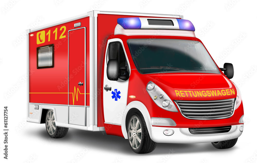 Rettungswagen Stock Illustration | Adobe Stock