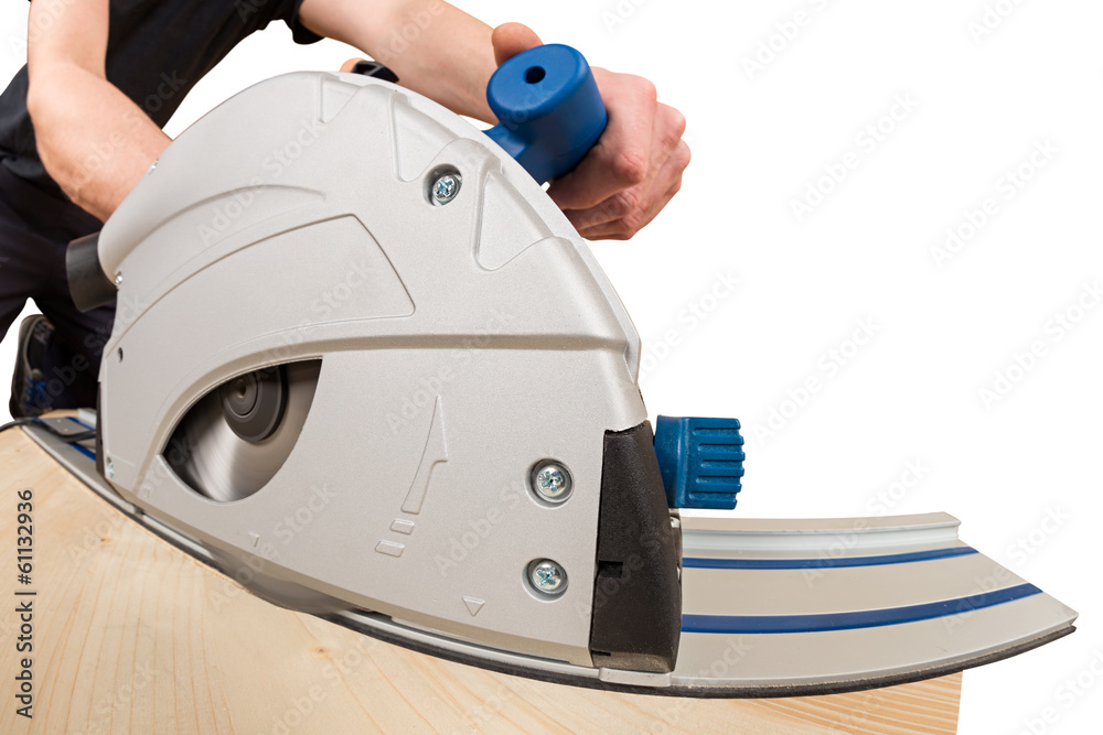 buzz saw at work Stock Photo | Adobe Stock