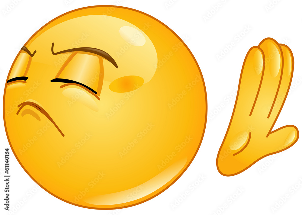 Vecteur Stock Refuse emoticon | Adobe Stock