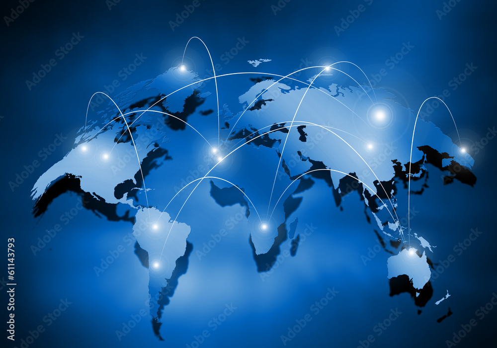 Global interaction Stock Photo | Adobe Stock