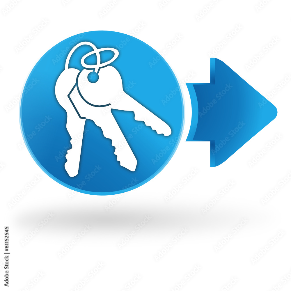 trousseau de clefs sur symbole web bleu Stock Vector | Adobe Stock