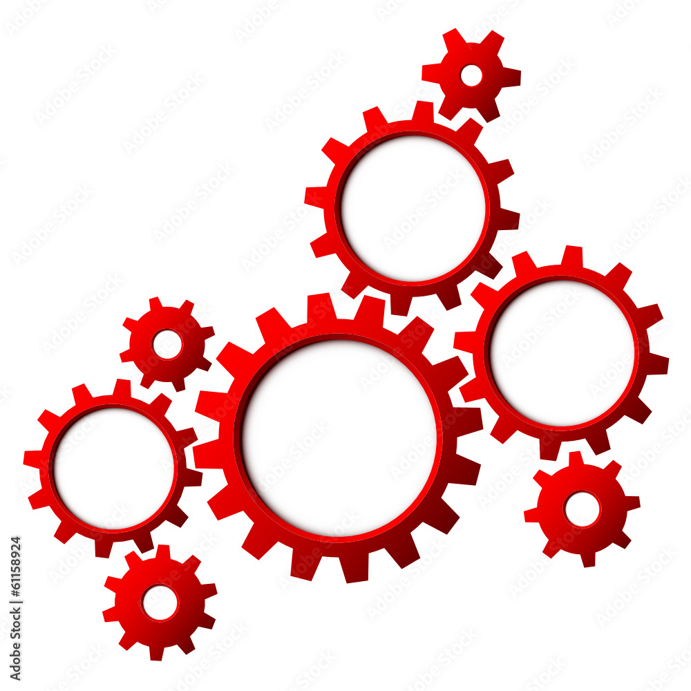 Red Gears Background