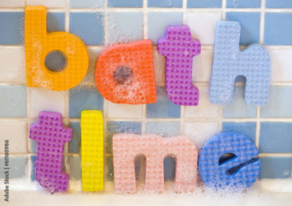 bath time letters abstract Stock Photo | Adobe Stock