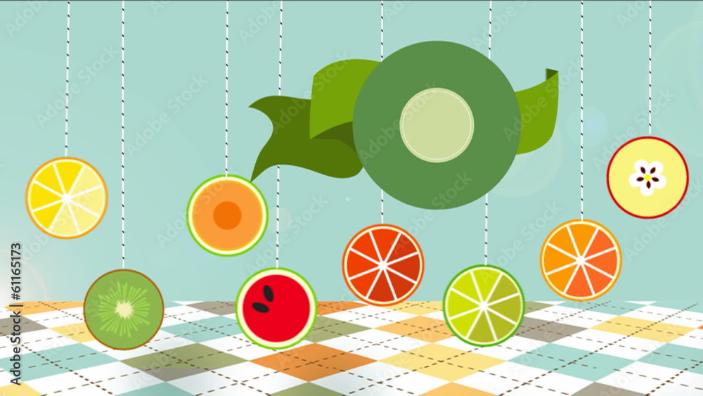 Organic food labels and elements animated. Stock Video | Adobe Stock