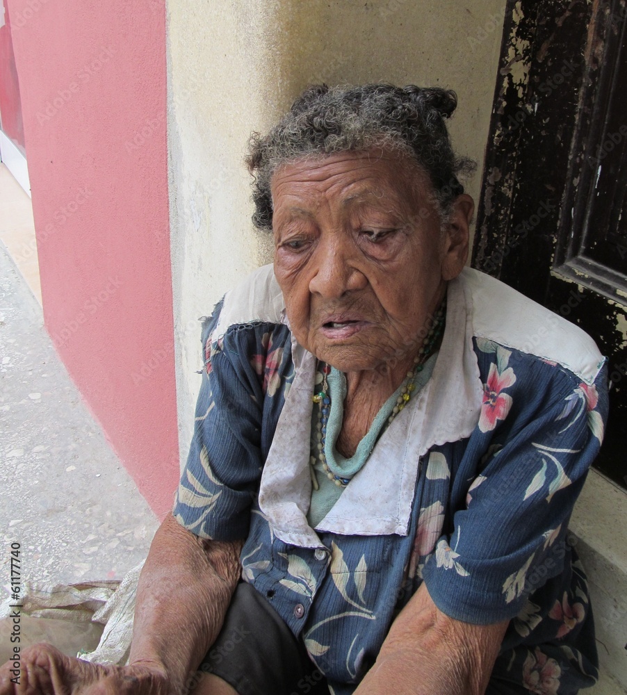 old woman homeless Stock Photo | Adobe Stock