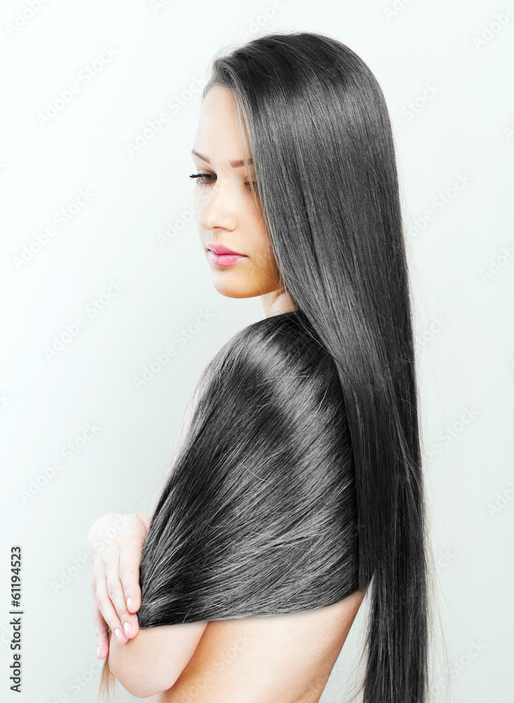 Beautiful Woman with Long Hair , beauty woman model Stock Photo | Adobe ...