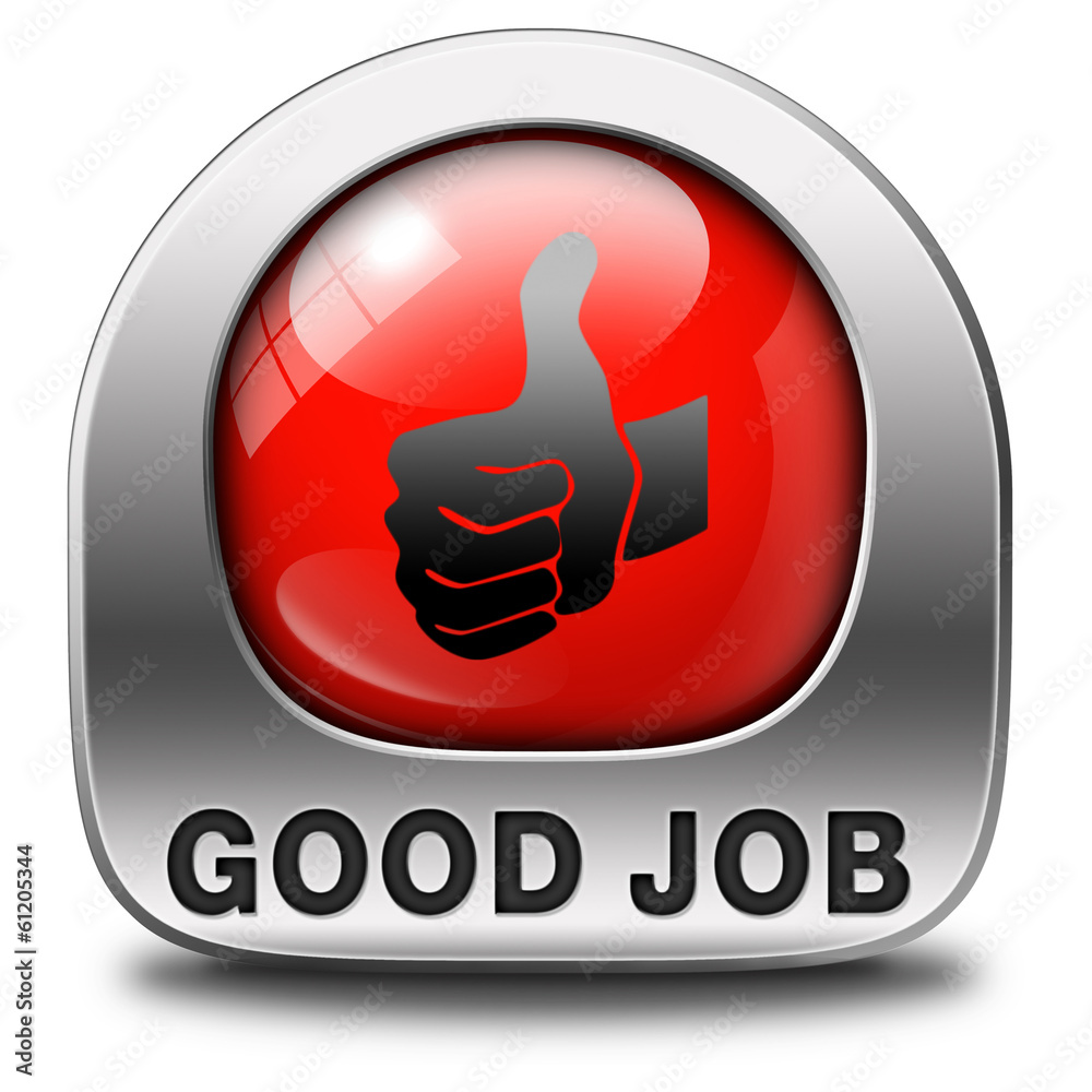 good job Stock Illustration | Adobe Stock