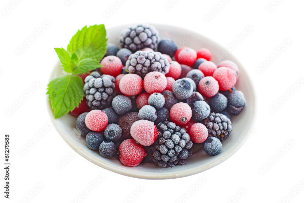 Frozen berry isolated Stock Photo | Adobe Stock