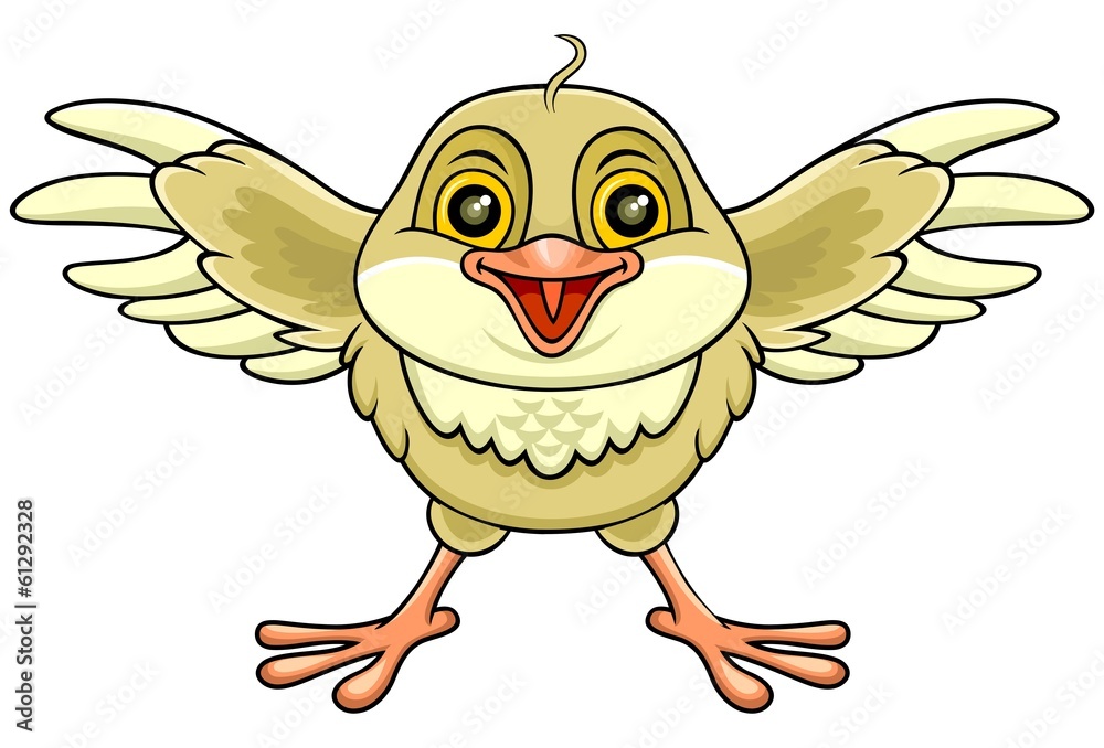 cartoon funny bird 01 Stock Vector | Adobe Stock